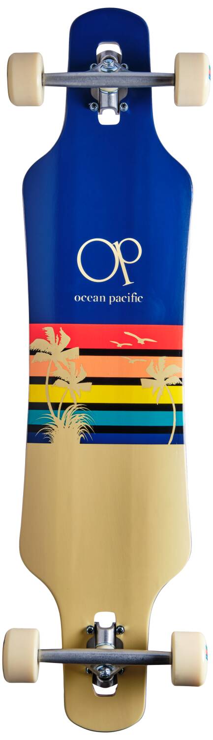 Ocean Pacific Sunset Complete Longboard (Navy) - Wallride Växjö