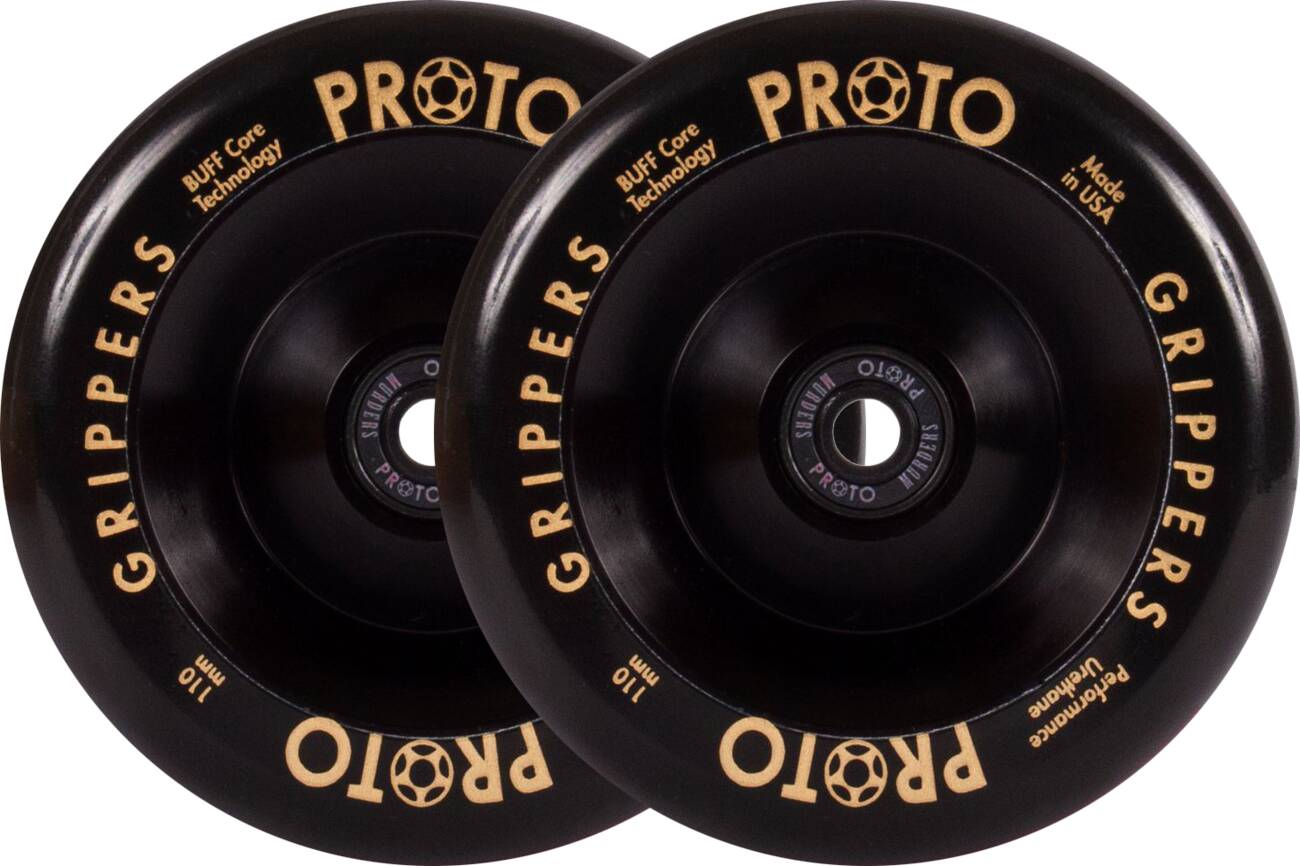 Proto Full Core Gripper Scooter Wheels 2-Pack (Black) - Wallride Växjö