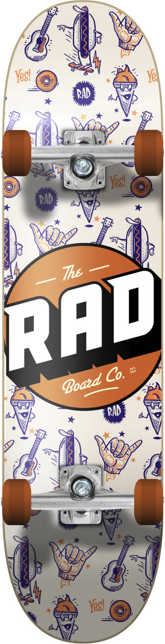 RAD Logo Progressive Komplett Skateboard (Wallpaper) - Wallride Växjö