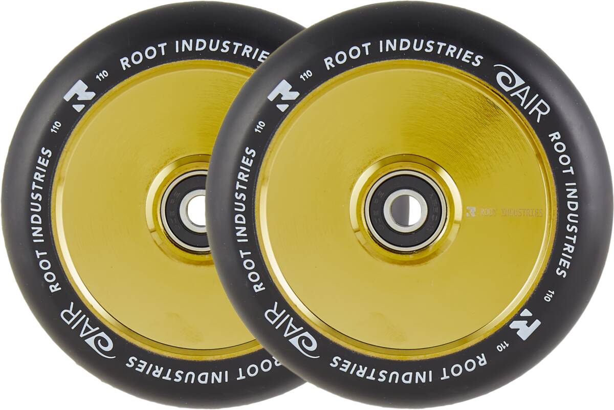 Root Air Black Scooter wheels 2-pack (Gold Rush) - Wallride Växjö